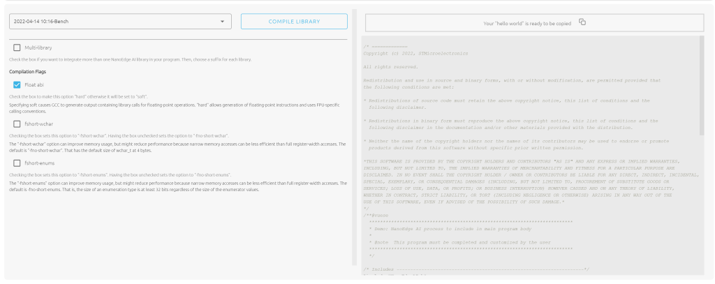 NanoEdge AI Studio - STMicroelectronics - STM32 AI